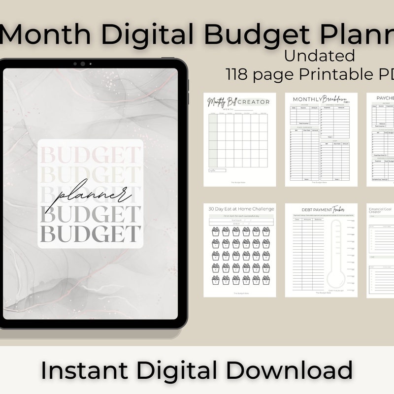 Budget Breakdown Download - Etsy