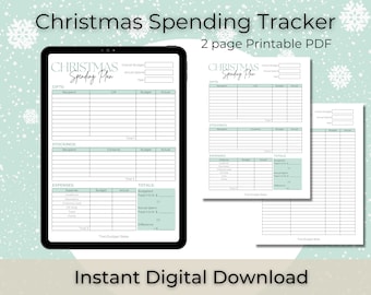 Christmas Spending Tracker - Etsy
