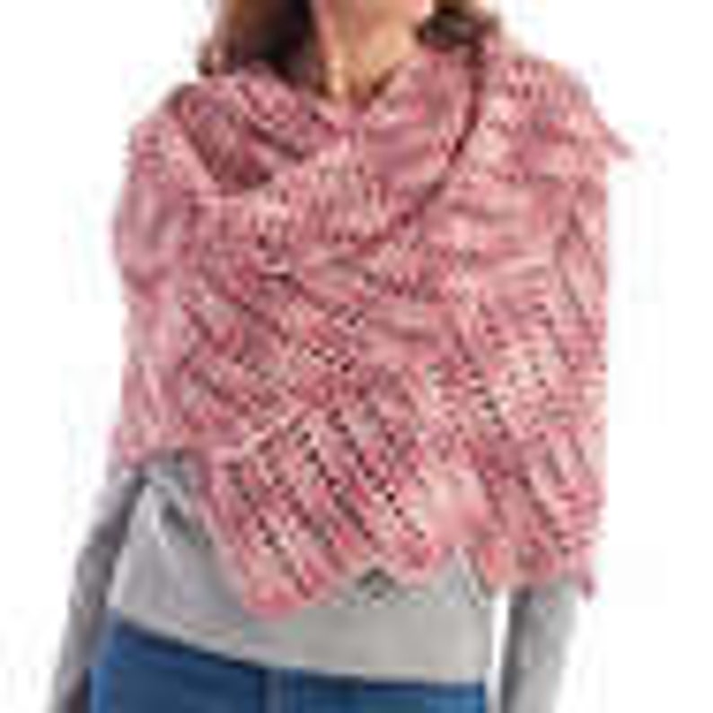 Crocheted Stair Step Shawl Dandelion Seed - Etsy