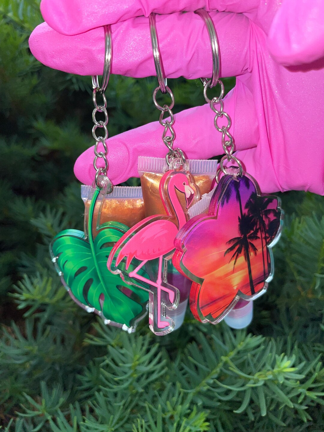 Palm Tree Paradise Lip Gloss: Green Shimmer, Coconut-pineapple Scent ...