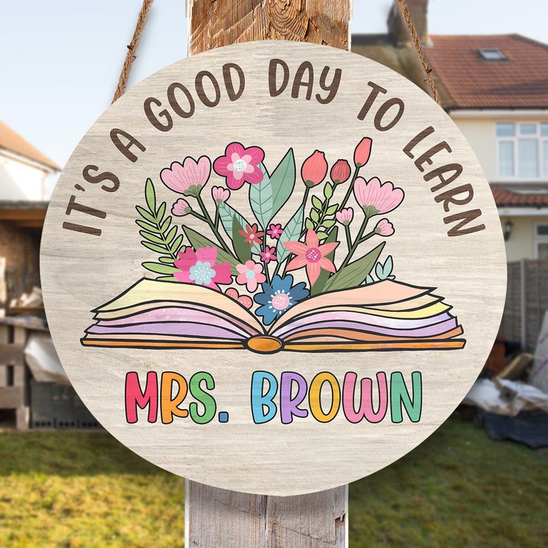 Personalized Teacher Classroom Wood Sign Layered Wooden Board Plaque ...
