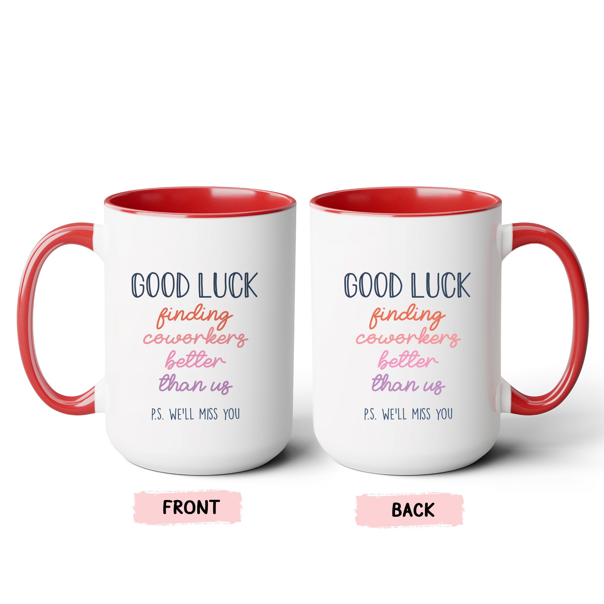 Good Luck Coworker Coffee Mug Goodbye Gift Funny Gift Coworker Leaving ...