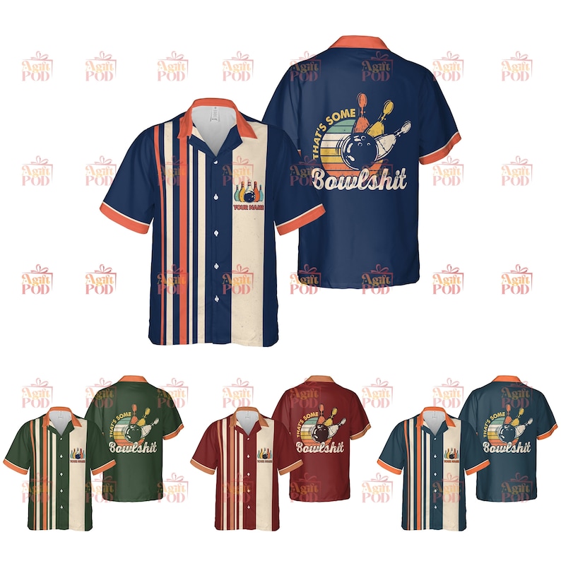 Personalized Bowling Hawaiian Shirt Custom Bowling Shirt for Team Funny ...