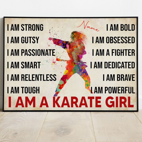Karate Poster - Etsy