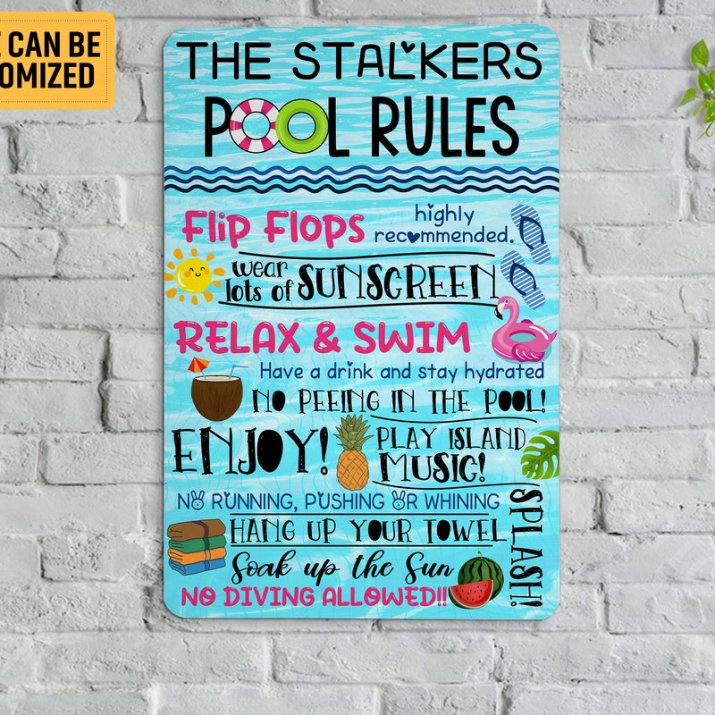 Custom Bar Rules Sign - Etsy