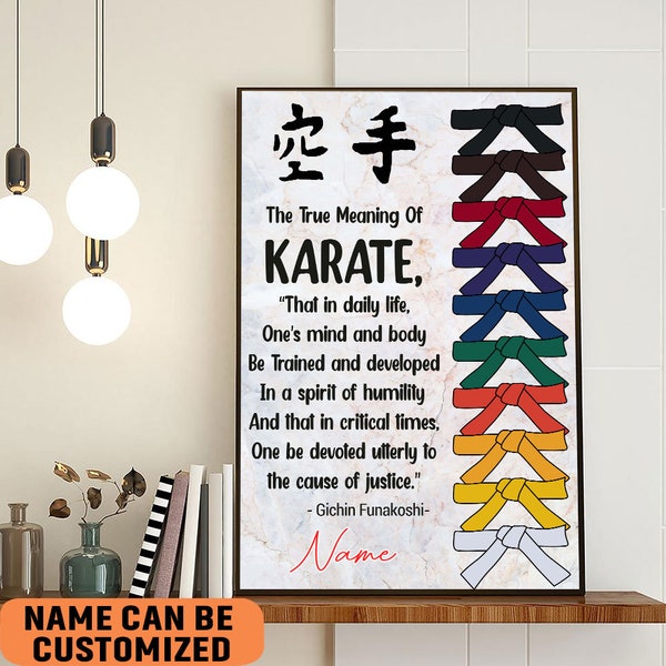 Karate Poster - Etsy