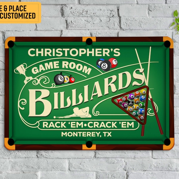 Billiards Room Decor - Etsy