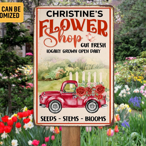 Flower Shop Sign - Etsy