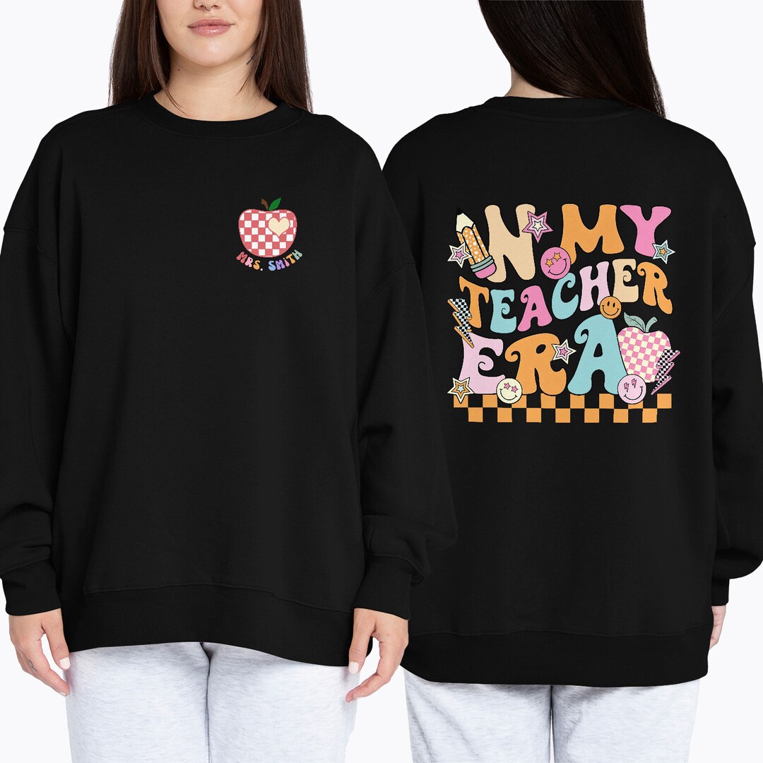 Retro In My Teacher Era Shirt Custom Teacher Shirt Personalized