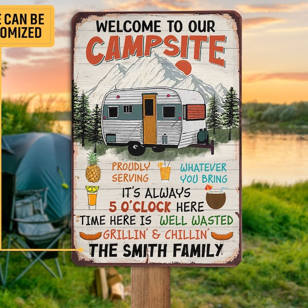 Campsite Sign - Etsy