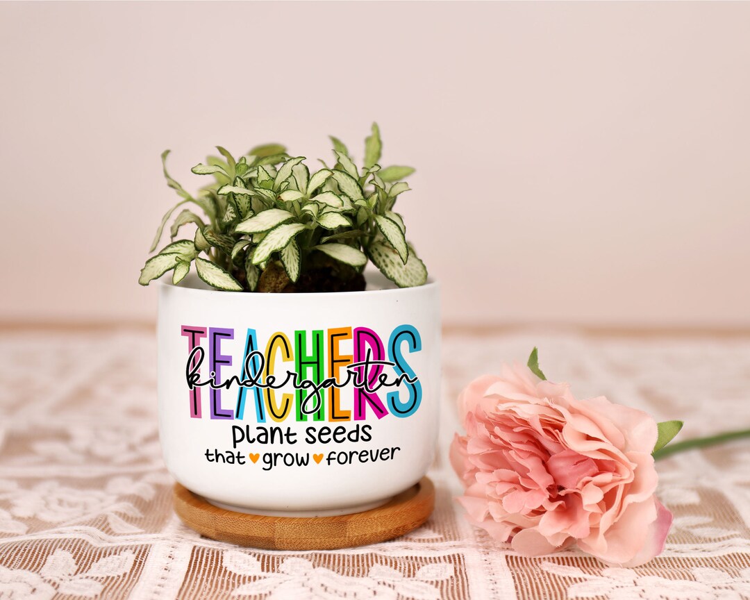 Kindergarten Teachers Plant Pot Succulent Pot Ceramic Planter Flower ...