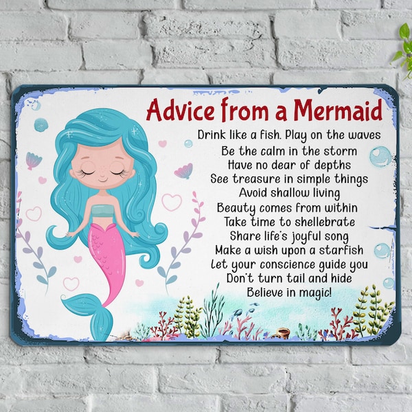 Mermaid Metal Art - Etsy