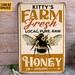Personalized Honey Bee Farm Metal Sign, Farm Fresh Bee Sign, Bee Farm ...