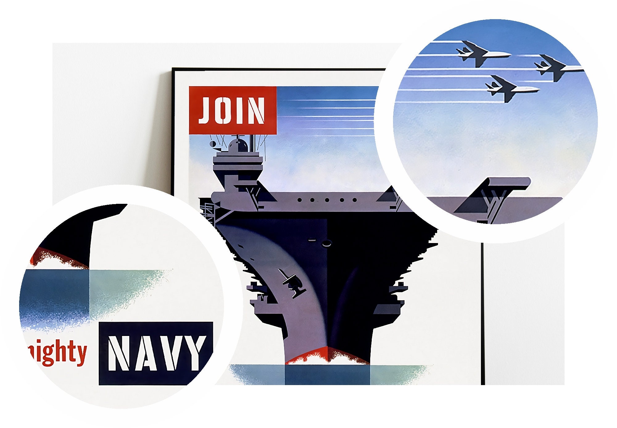 US Navy Vintage Propaganda Poster / USA / Join Navy - Etsy