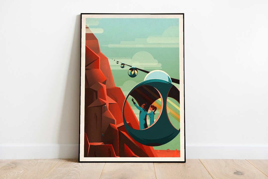 Space Travel Posters Spacex Mars Colonization Digital - Etsy