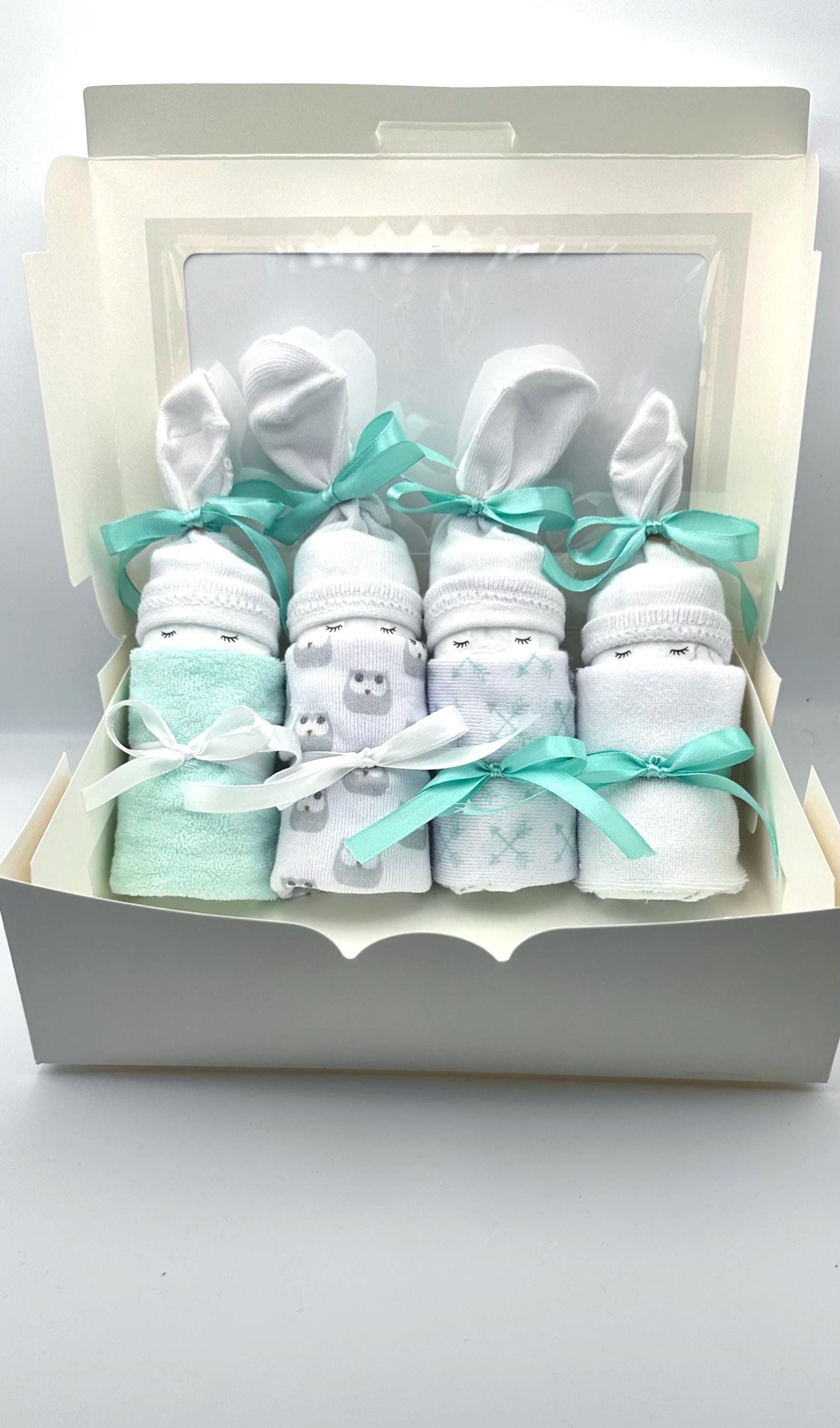 Boy or Girl Mint Green/white Diaper Babies Gift Set! Diaper Cakes/ Baby ...
