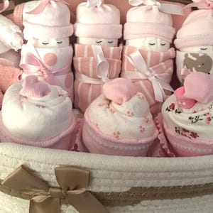 New Baby Gift Set! / Diaper Babies/ Onesie / Diaper Cupcakes/ Teddy ...