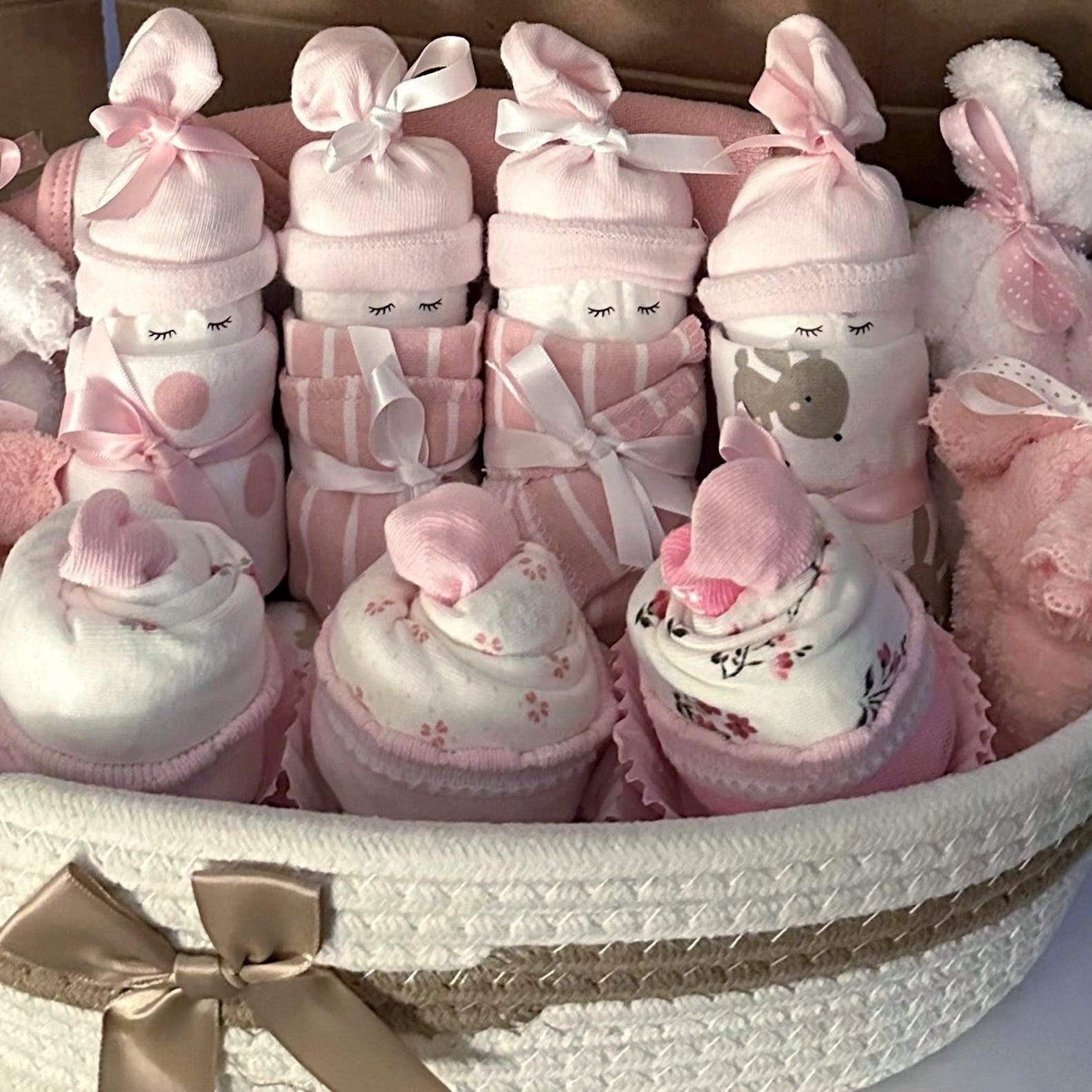 New Baby Gift Set! / Diaper Babies/ Onesie / Diaper Cupcakes/ Teddy ...
