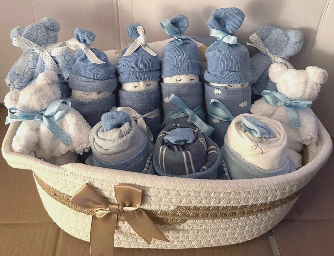 New Baby Gift Set! / Diaper Babies/ Onesie / Diaper Cupcakes/ Teddy ...