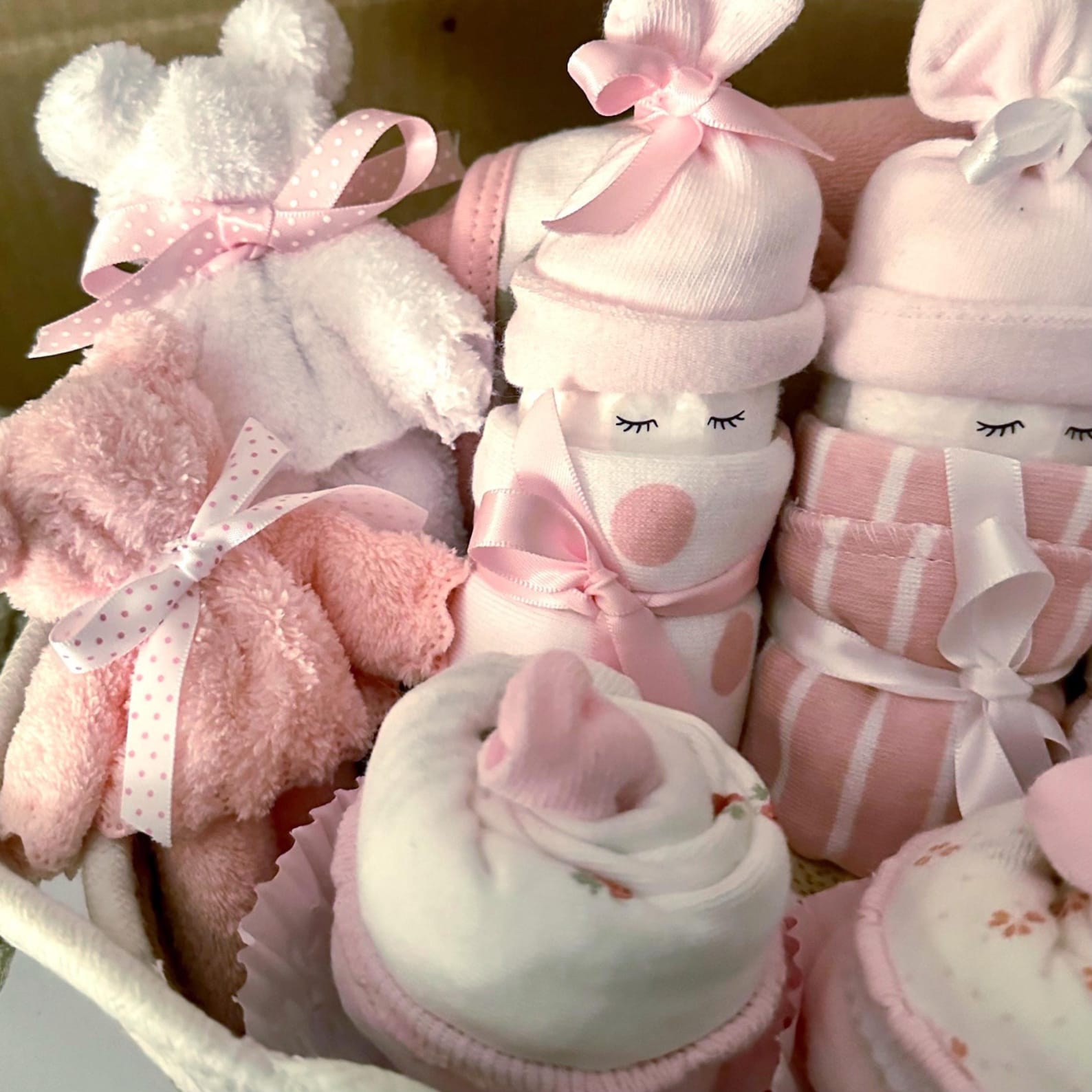New Baby Gift Set! / Diaper Babies/ Onesie / Diaper Cupcakes/ Teddy ...