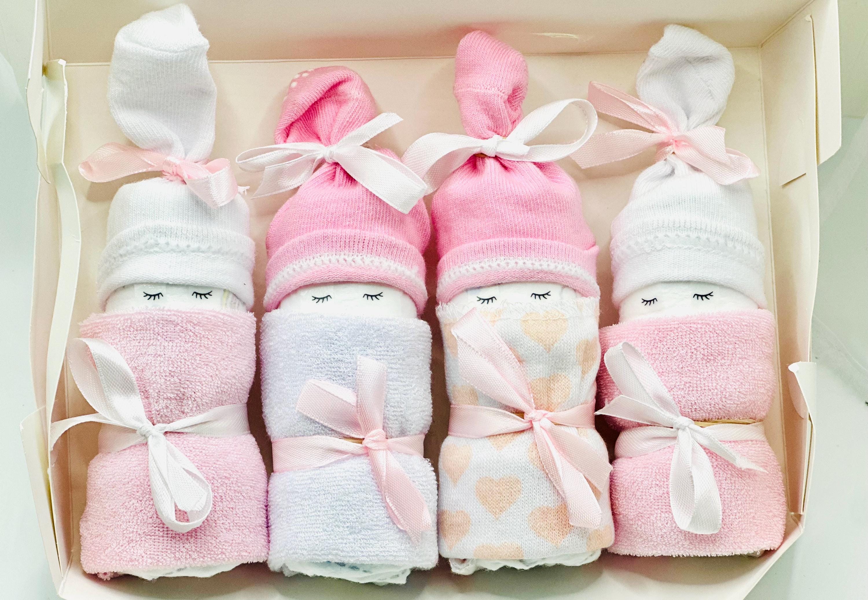 Girl /baby Pink White & Hearts Diaper Babies Gift Set! Diaper Cakes ...