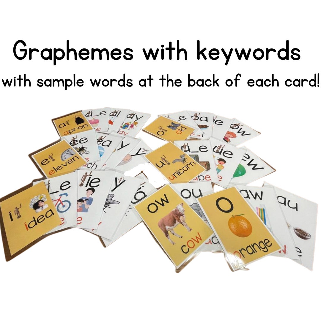Graphemes 4R Cards - Etsy