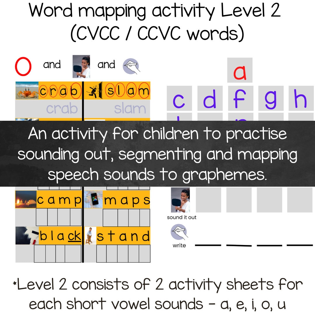 Level 2 Word Mapping Activity - Etsy