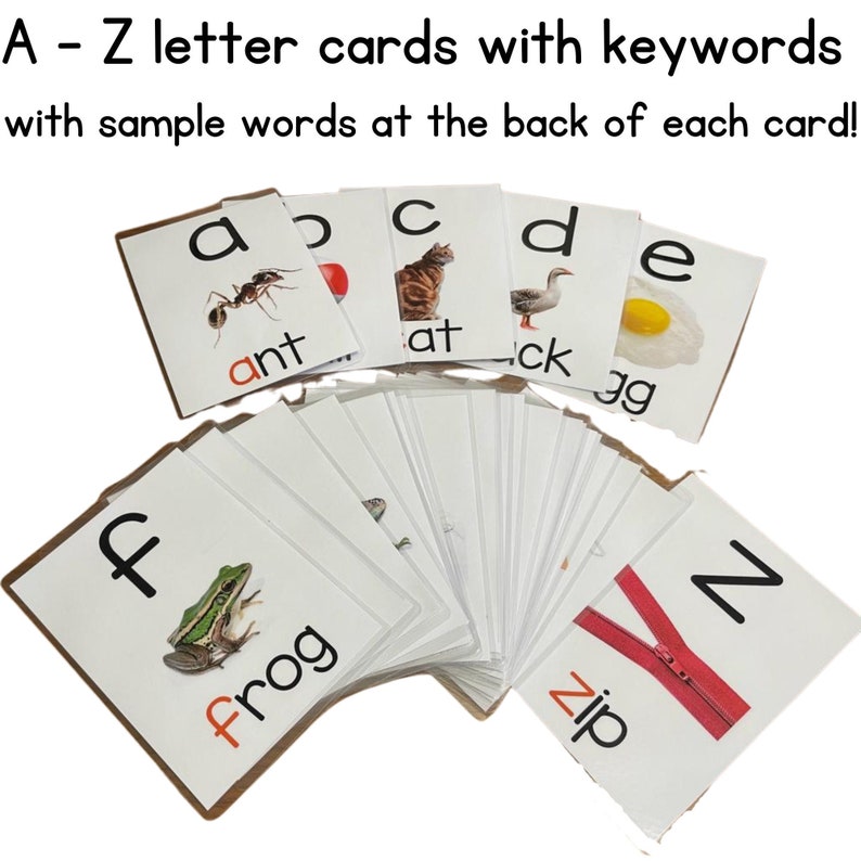 A-z Letter Sound Cards printables 4R Size - Etsy