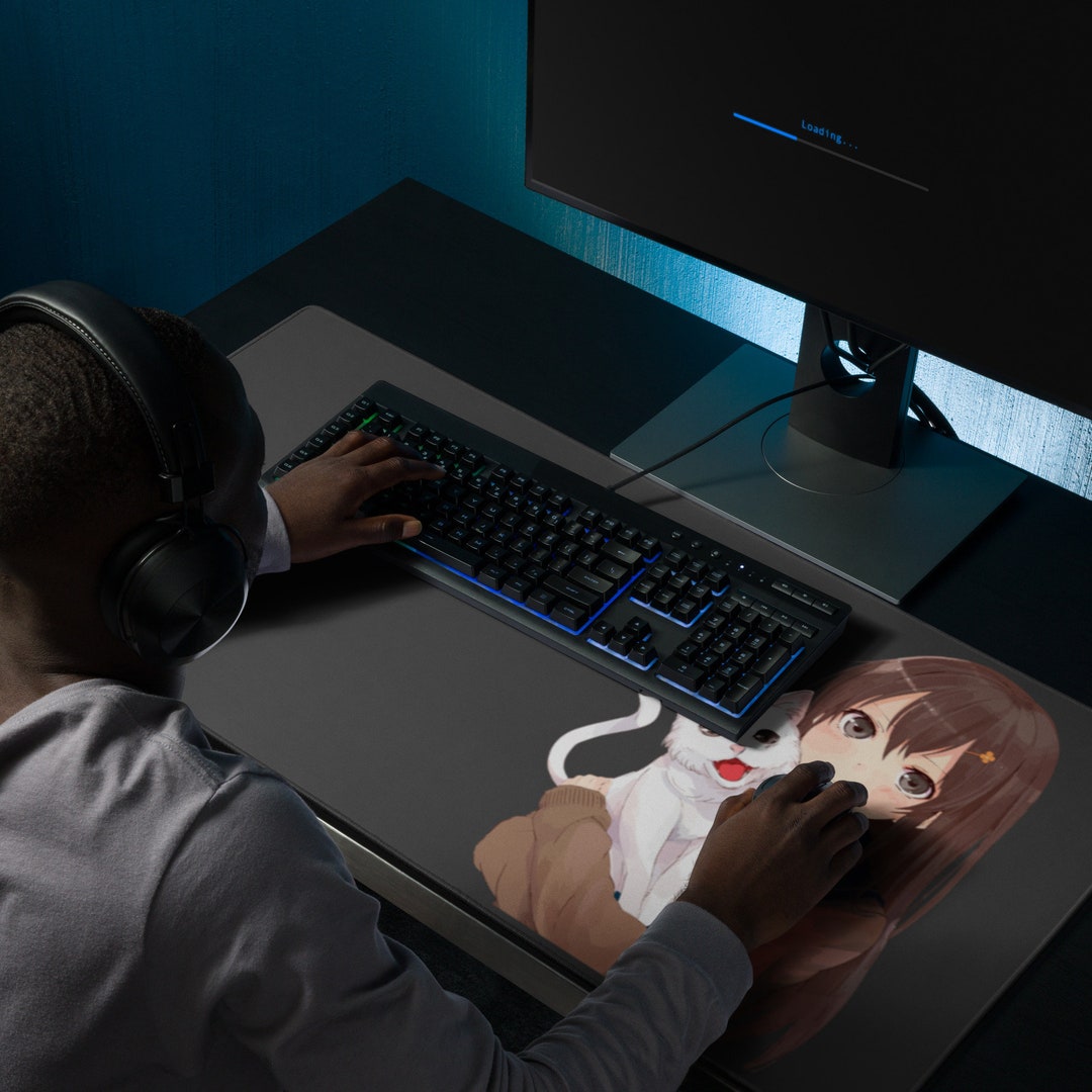 Anime Girl Extra Large Gaming Mouse Pad 36x18 - Etsy