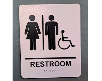 Handicapped Signs Wheelchair Signage Handicap Bathroom Sign Accessible ...