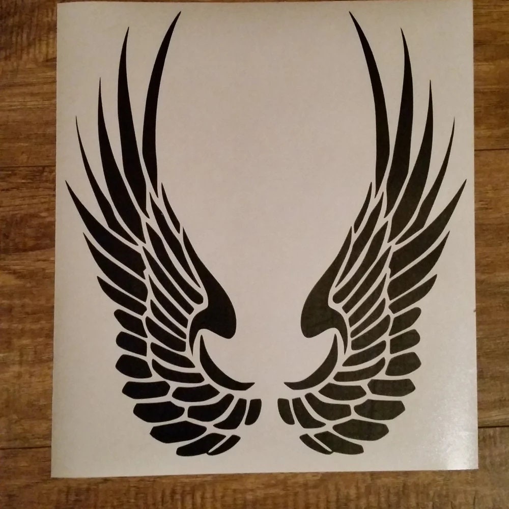 Wings Vinyl Decal Wings Bike Decal Wings Decal Wings Sticker Angel ...