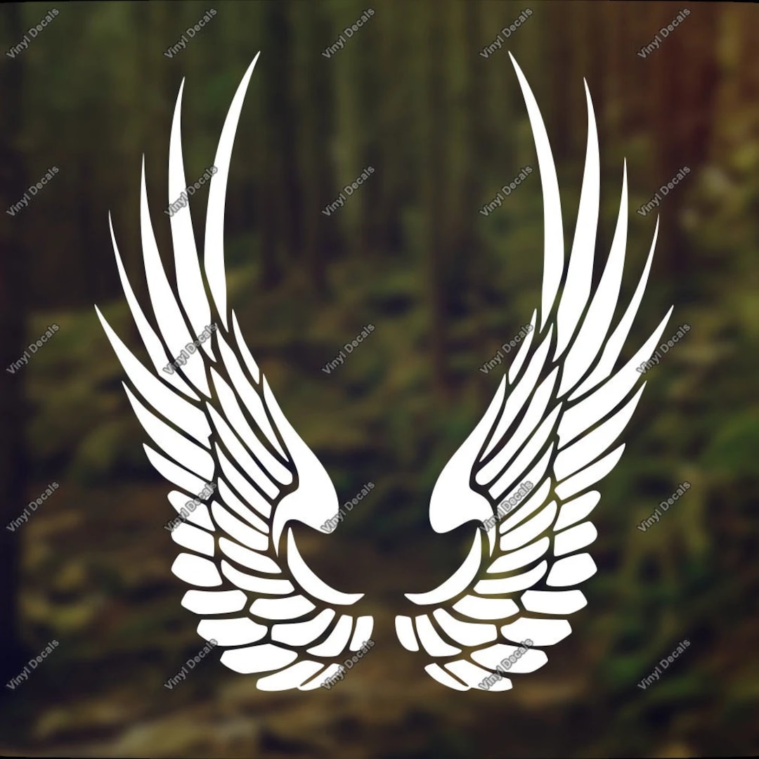 Wings Vinyl Decal Wings Bike Decal Wings Decal Wings Sticker Angel ...