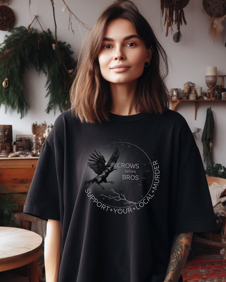 Crows Before Bros T-shirt Support Your Local Murder - Etsy