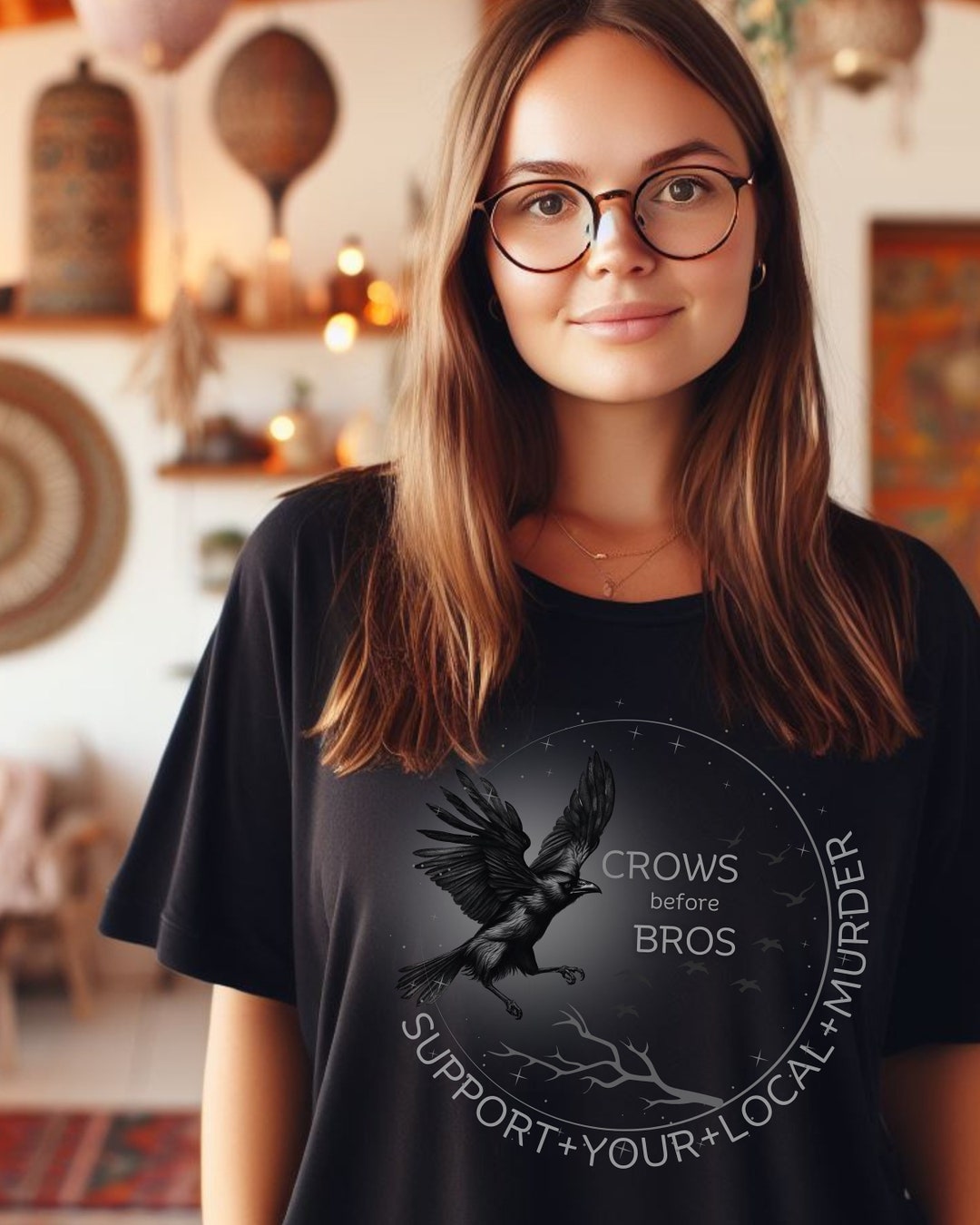 Crows Before Bros T-shirt Support Your Local Murder - Etsy