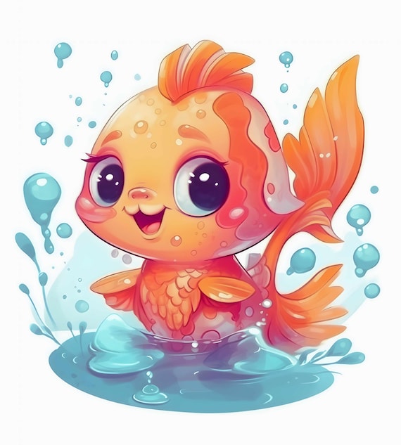 Cute Baby Fish Clipart