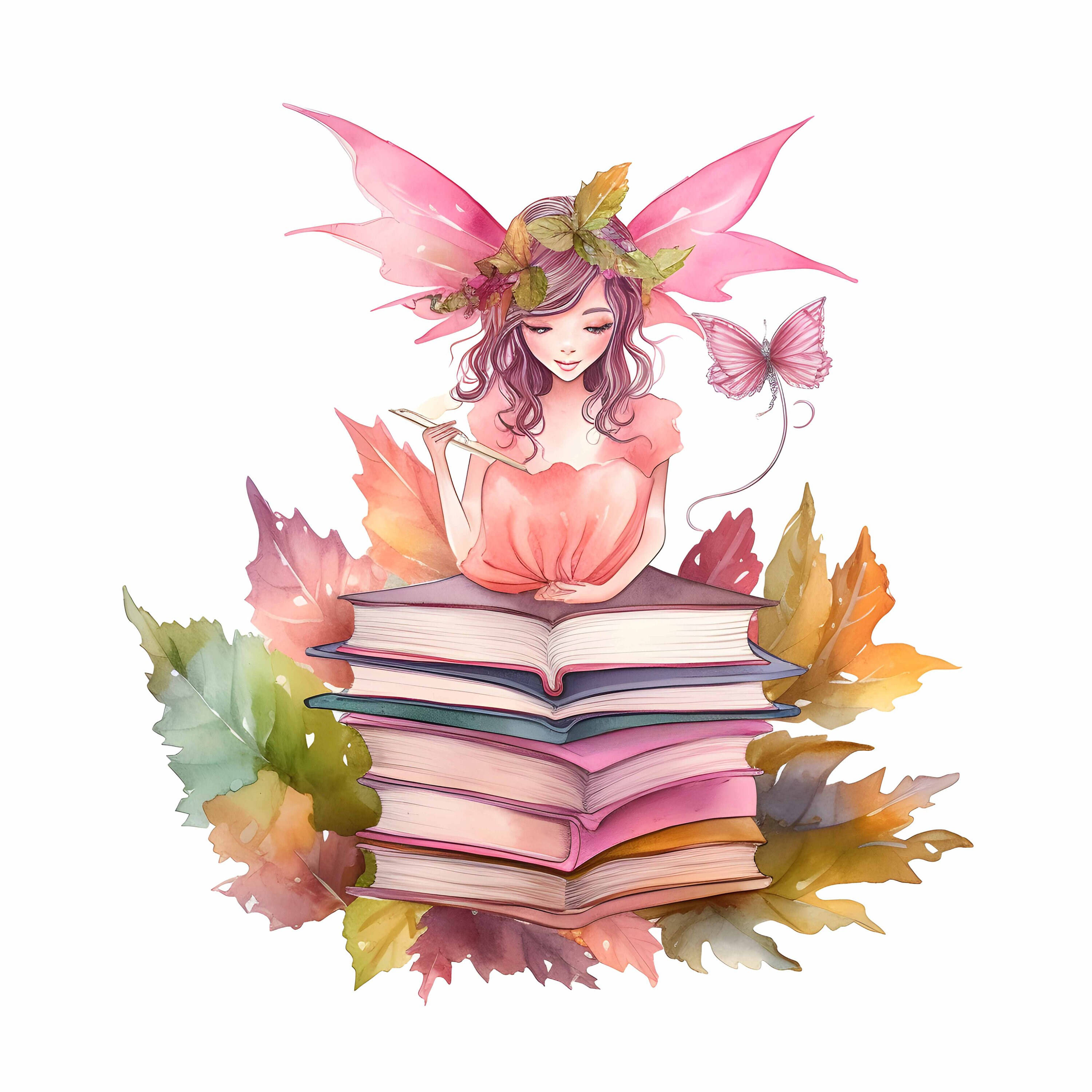 Watercolor Sage Fairy, 10 High Quality Pngs, Baby Fairy, Clipart Girls ...