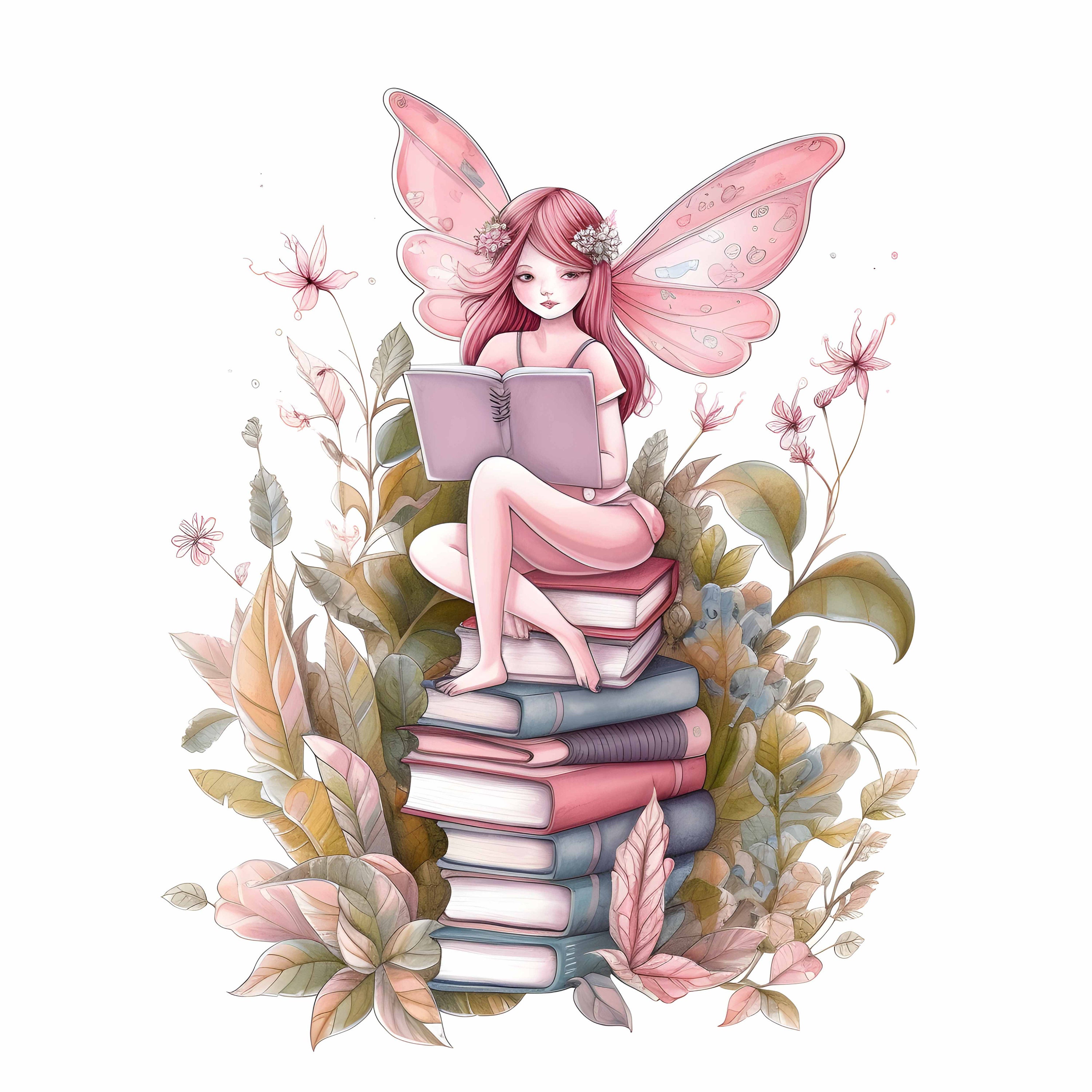 Watercolor Sage Fairy, 10 High Quality Pngs, Baby Fairy, Clipart Girls ...