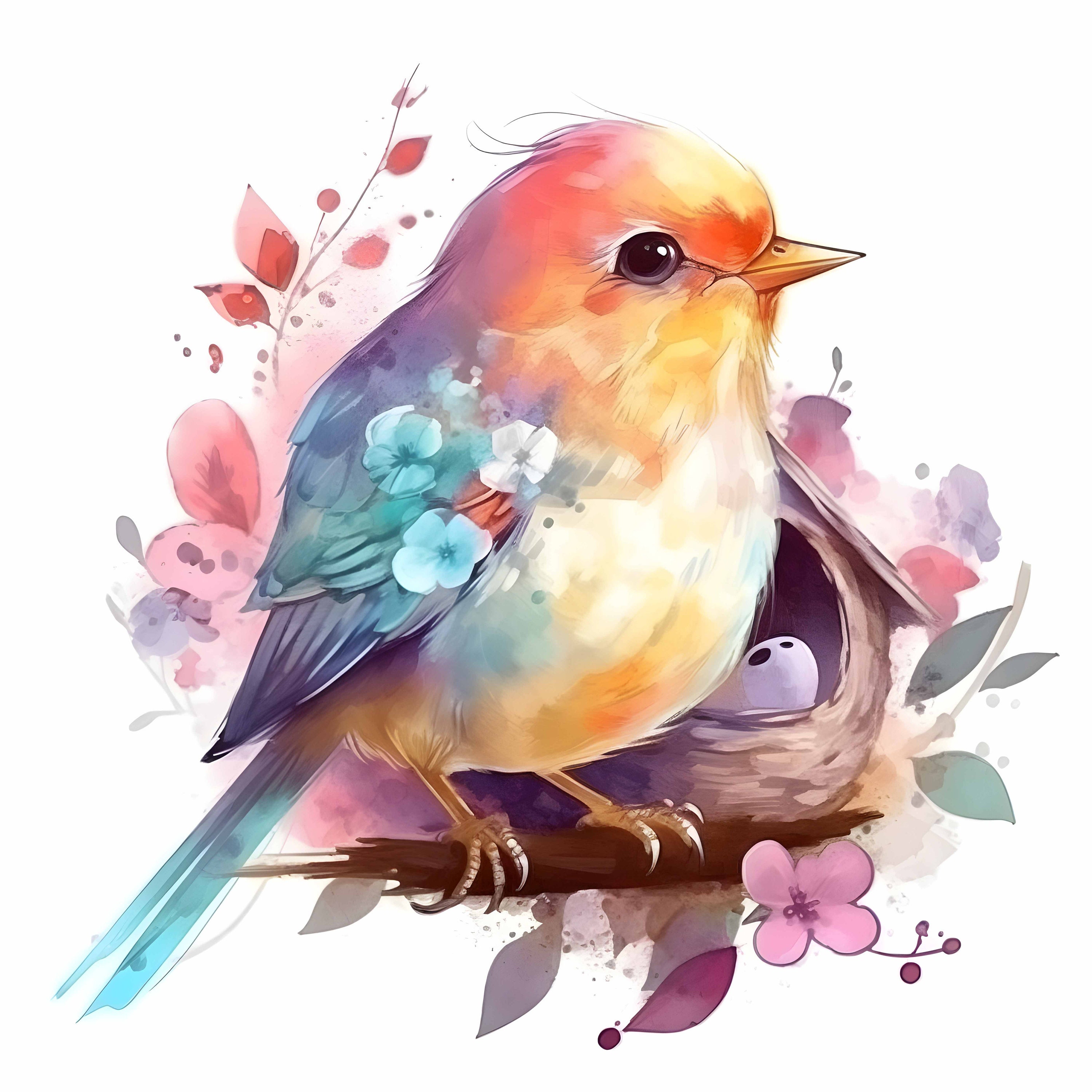 Cute Bird Clipart 13 High Quality Jpgs Digital Planner - Etsy