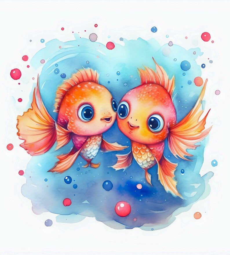 Beautiful Fish Clipart 20 High Quality Images Jpgs Digital - Etsy
