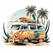 Van Surfing, 16 High Quality Jpgs, Clipart Summer, Clipart Surfing ...