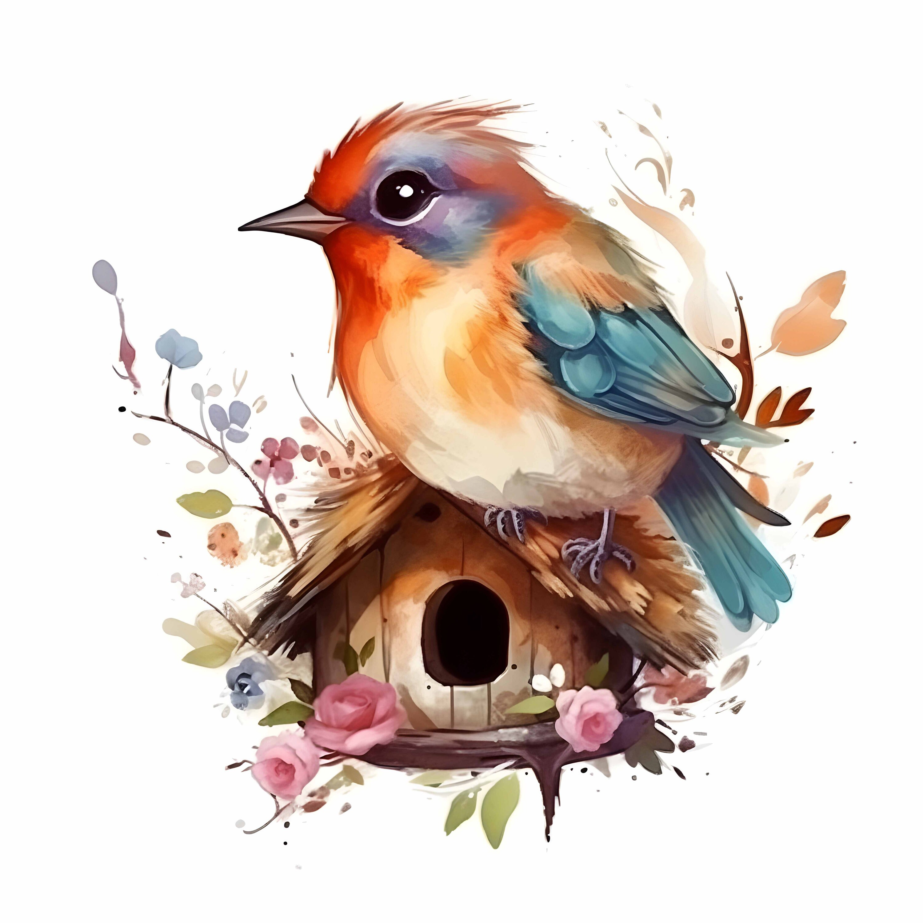 Cute Bird Clipart 13 High Quality Jpgs Digital Planner - Etsy