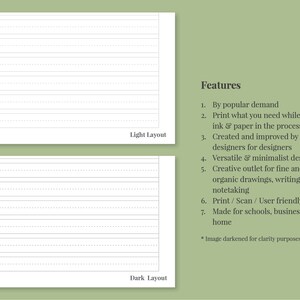 LINE FORMAT (fine Writing) - Digital Template Design for Printing - 8.5 ...