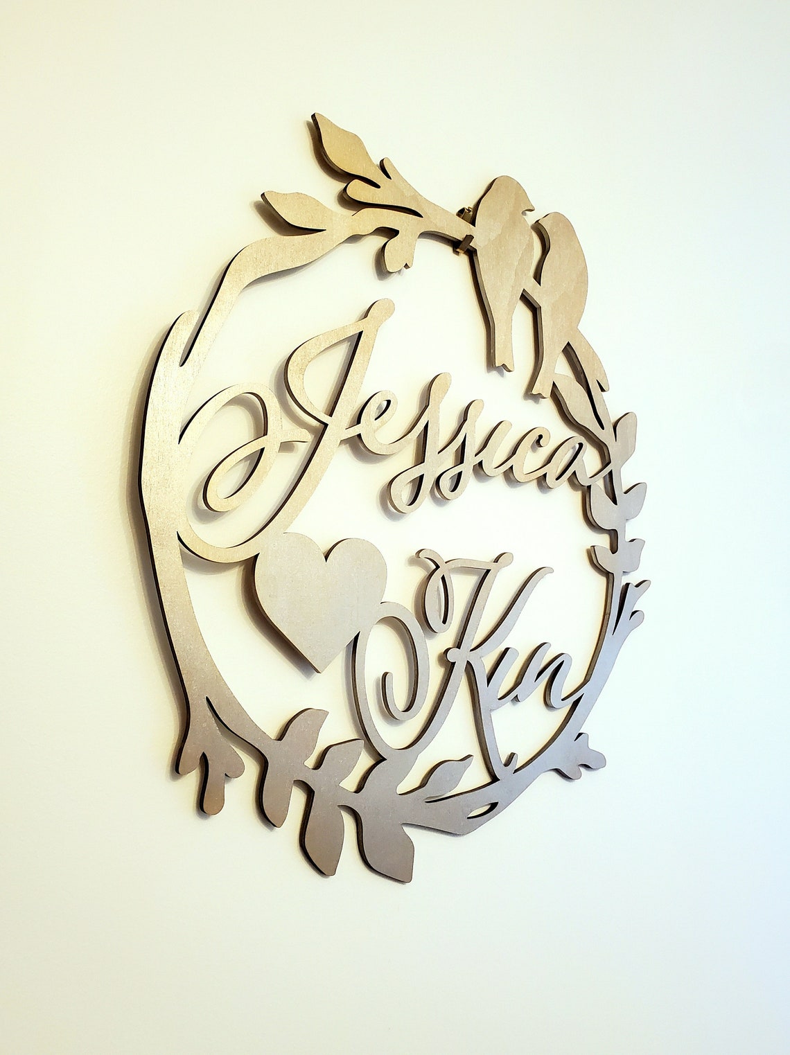EMBLEM - Personalized Wood Signage Cutout - Crest for Wedding Reception ...