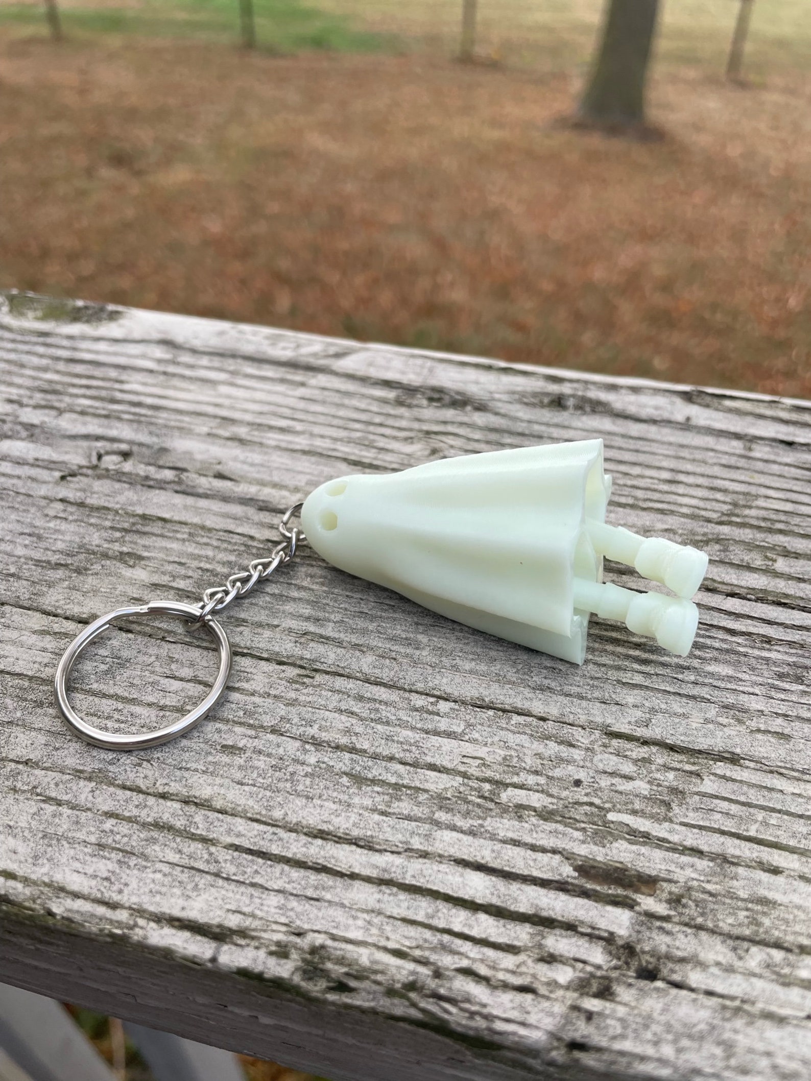 3D Printed Articulated Ghost Keychain Glow in the Dark - Etsy