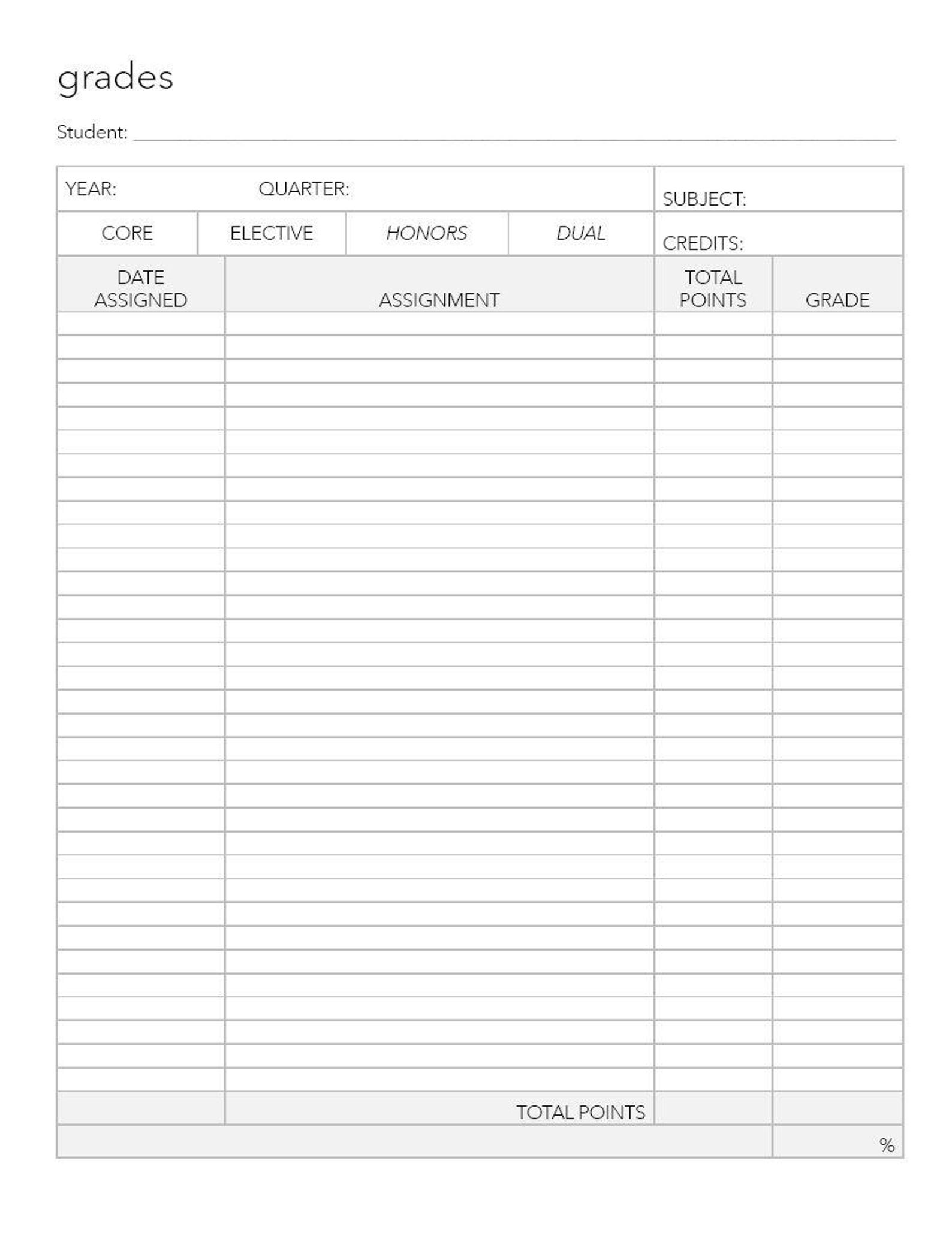 Minimalist Homeschool Planner Printable PDF | Printable Digital ...