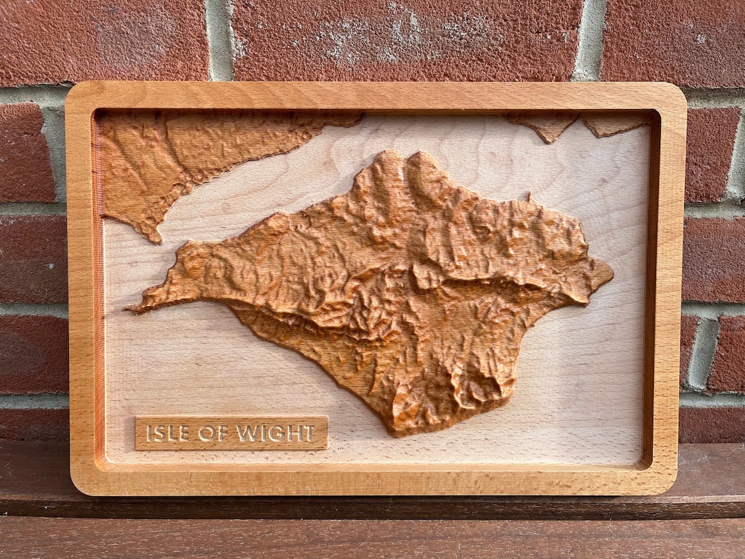 Personalised 3D Topographic Wall Map | Solid Wood | 3D Carving | Gift ...