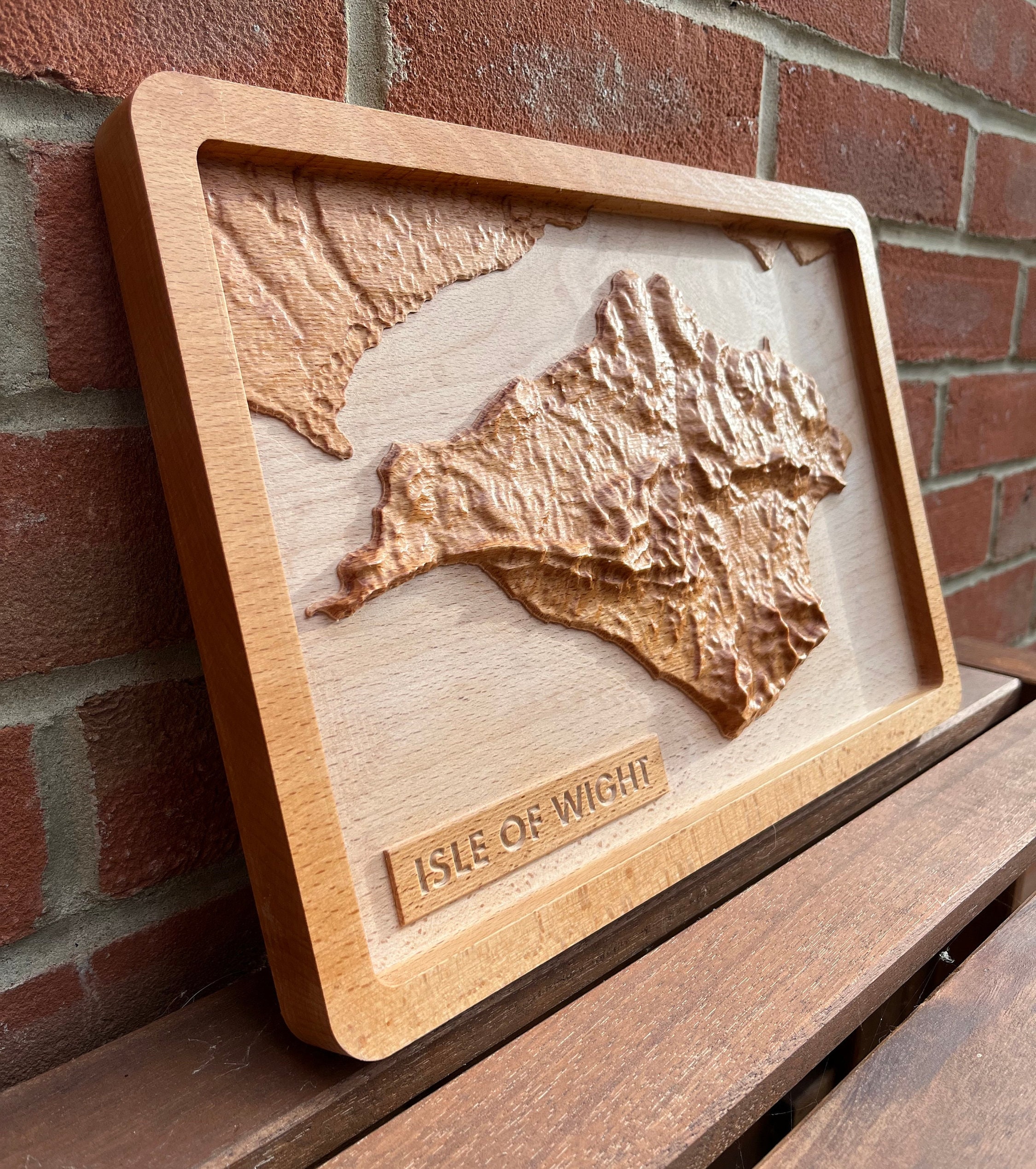 Personalised 3D Topographic Wall Map Solid Wood 3D Carving Gift - Etsy