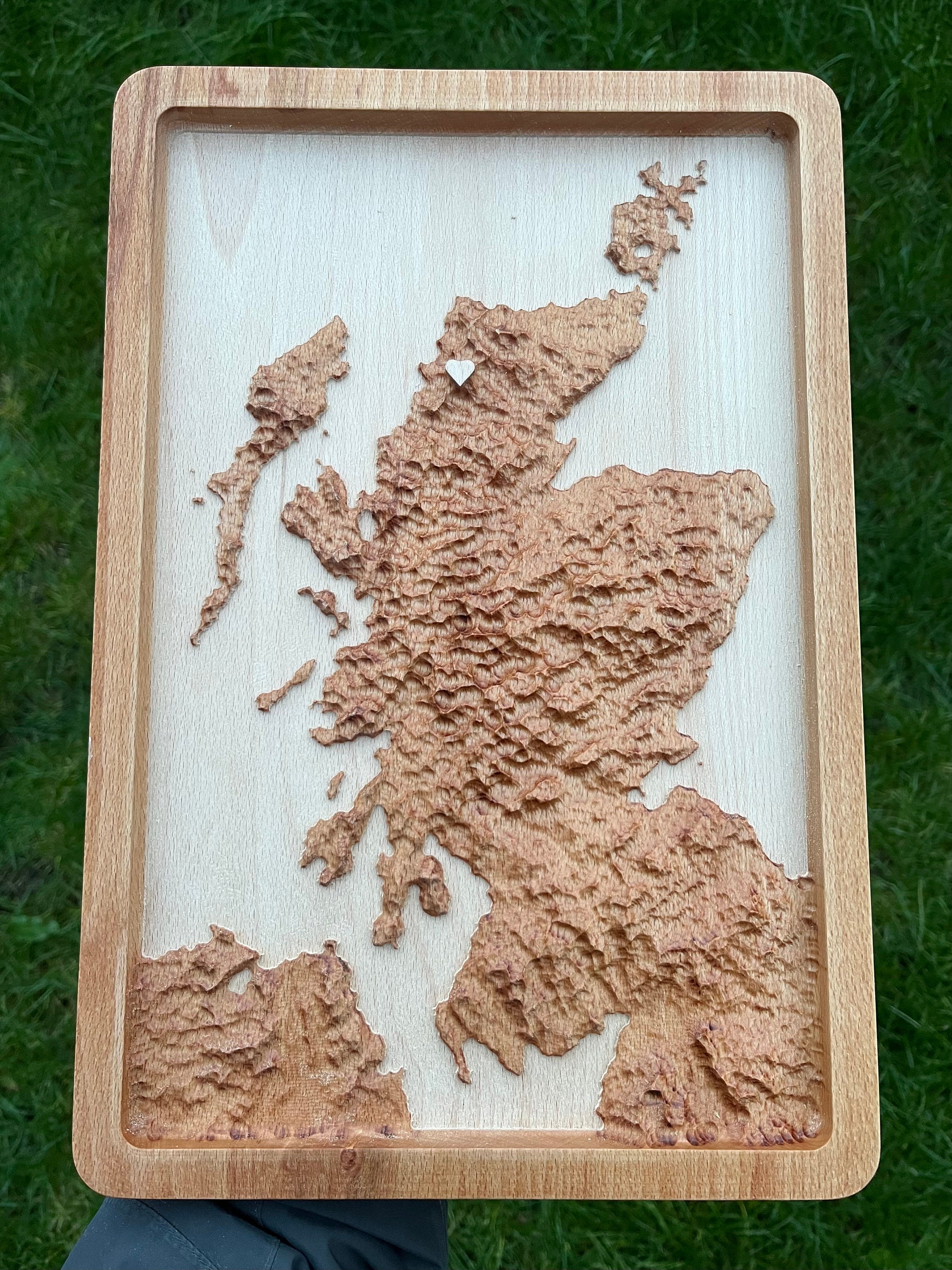 Personalised 3D Topographic Wall Map | Solid Wood | 3D Carving | Gift ... Personalised 3D Topographic Wall Map | Solid Wood | 3D Carving | Gift ...