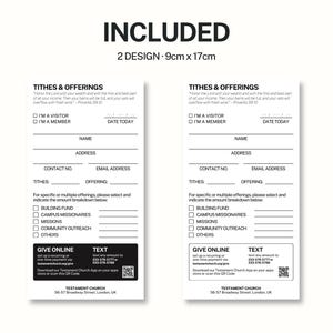 Church Tithes Offering Giving Card: Editable Canva Template (portrait ...