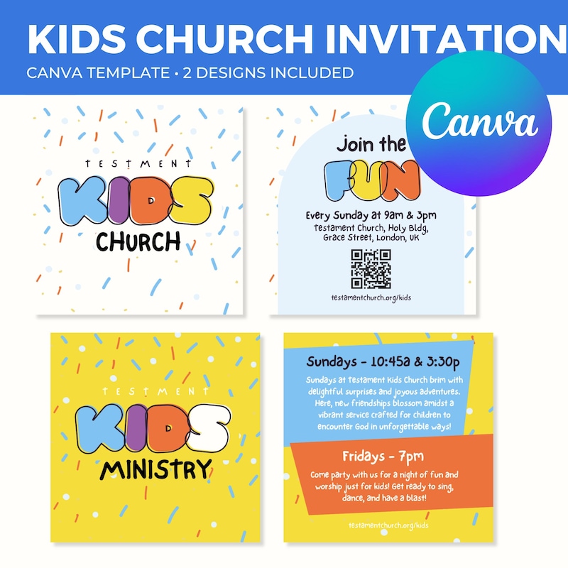 All White Church Flyer - Etsy